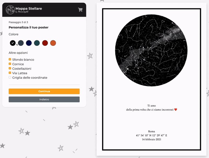 Mappa Stellare Per La Classe